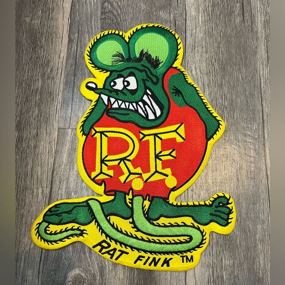 Rat Fink | Accessories | Ed Big Daddy Roth Rat Fink Hot Rod Patch ...